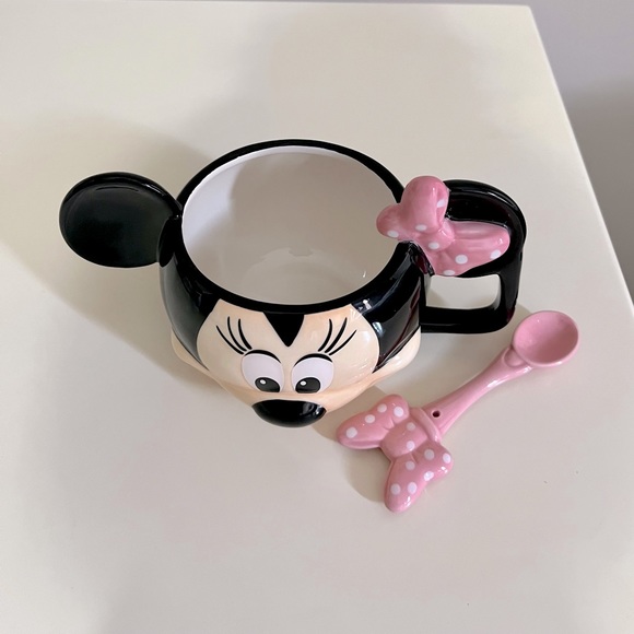 Disney | Kitchen | Disney Minnie Mouse Mug With Spoon | Poshmark